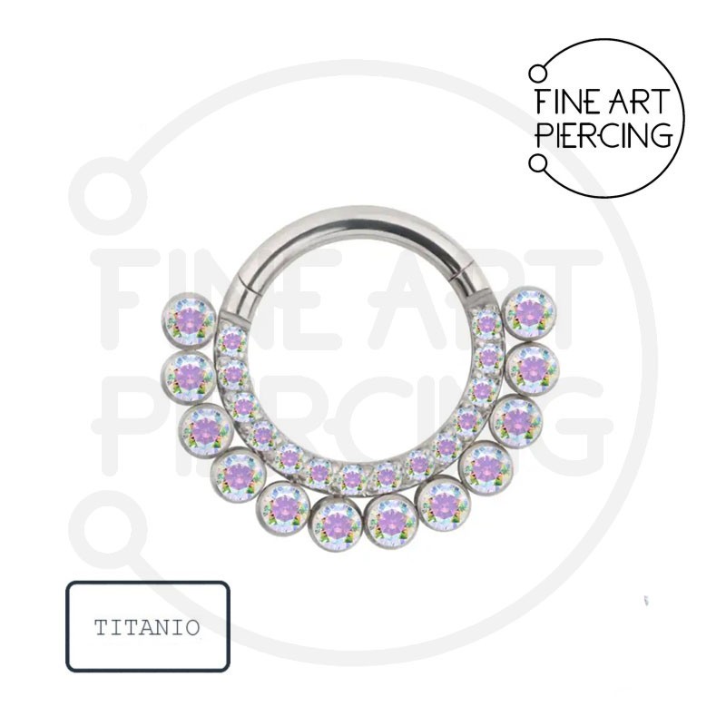 Aro Clicker Titanio para Piercing Septum – Envío Rápido